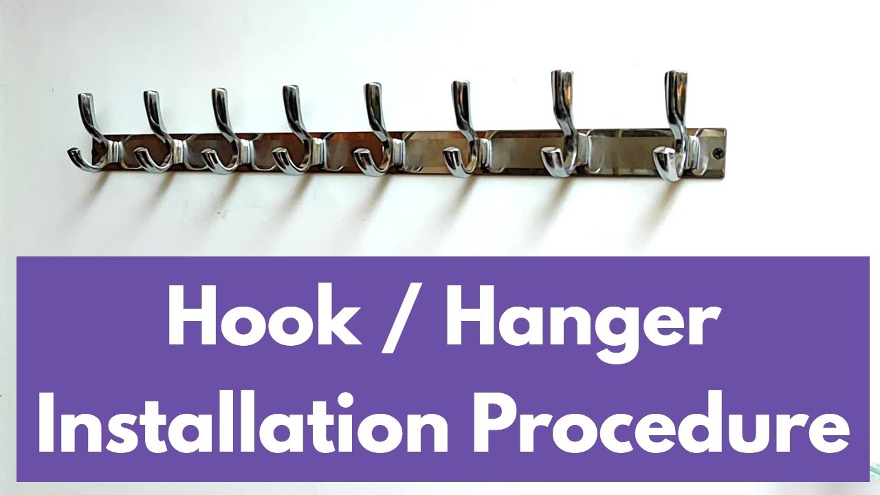 Hook / Hanger Fixing on Concrete wall DIY Professional Method - YouTube