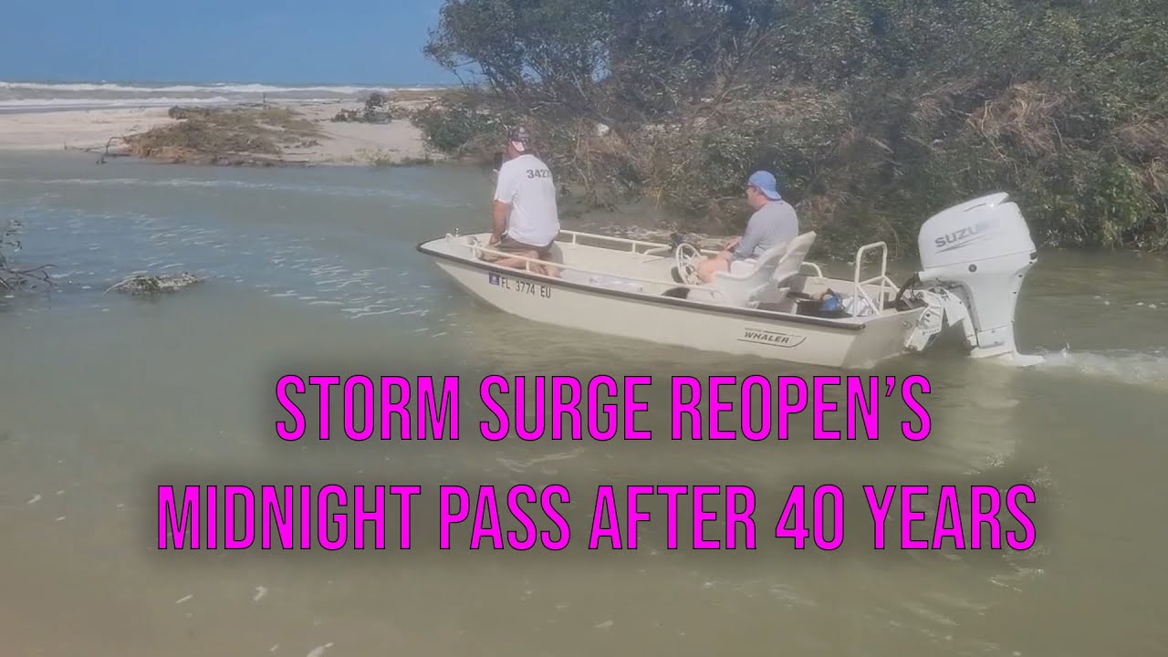 Storm Surge Reopened Midnight Pass After 40 Year's in Siesta Key, FL ...