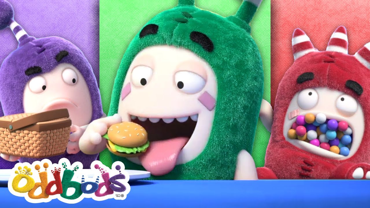 Oddbods Try Out All The Colorful Food | Food Challenge | Funny Cartoon ...