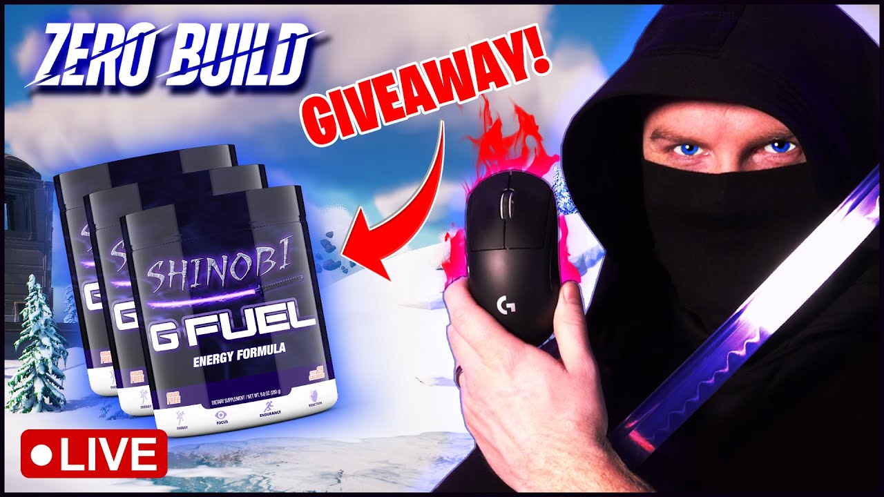 GFUEL Partner GIVEAWAY! Fortnite Zero Build and Member Royale! - YouTube