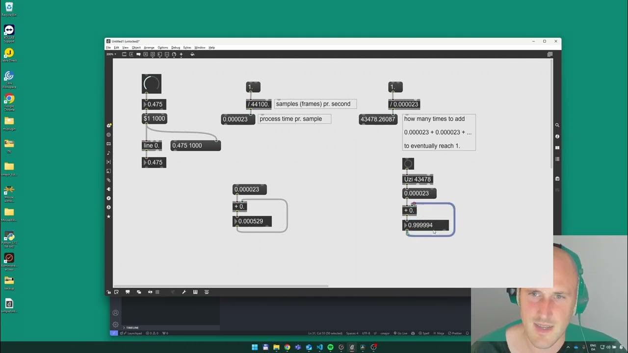 CMajor - Max/MSP - simple FM synthesis - part 2 - DIY sine oscillator ...