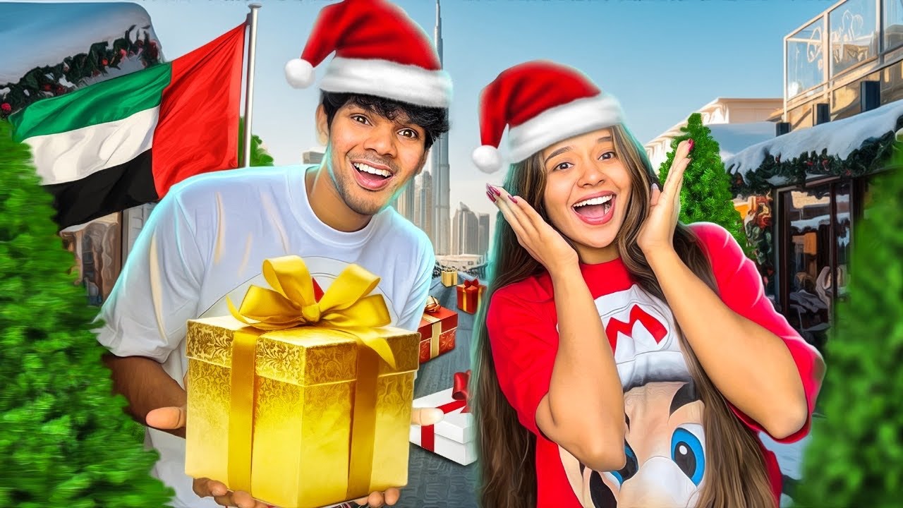 Who Gave The Best GIFT? 😱 Christmas in Dubai 🎄🎁🇦🇪 | Yash and Hass - YouTube