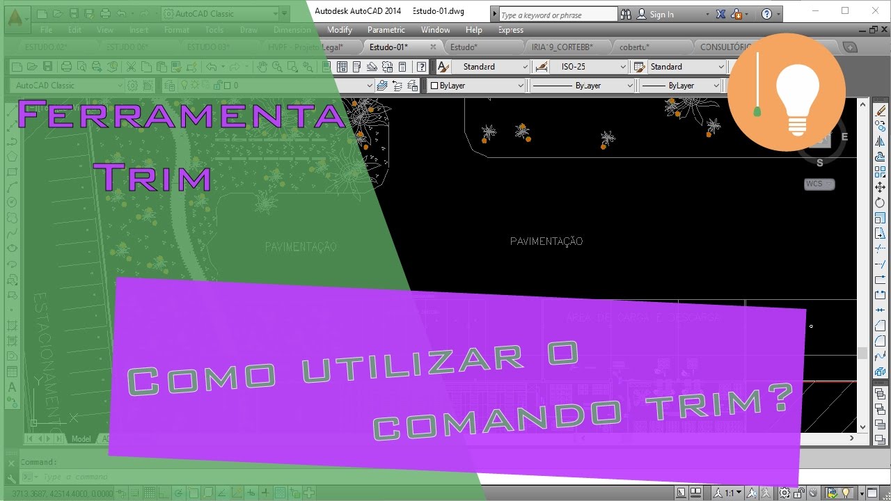 Aprenda a utilizar o comando Trim - Curso de AutoCAD - Command - YouTube