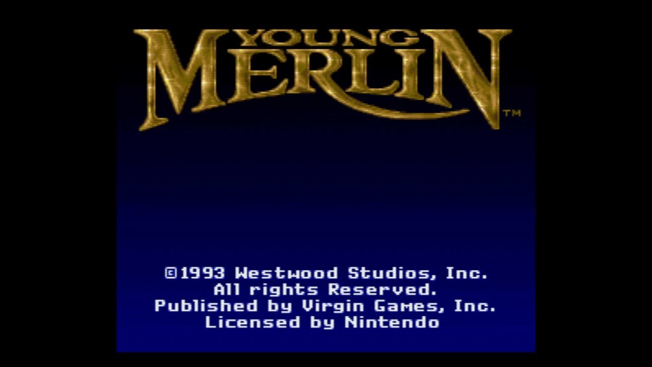 Young Merlin - Super Nintendo Entertainment System - Intro & Title ...