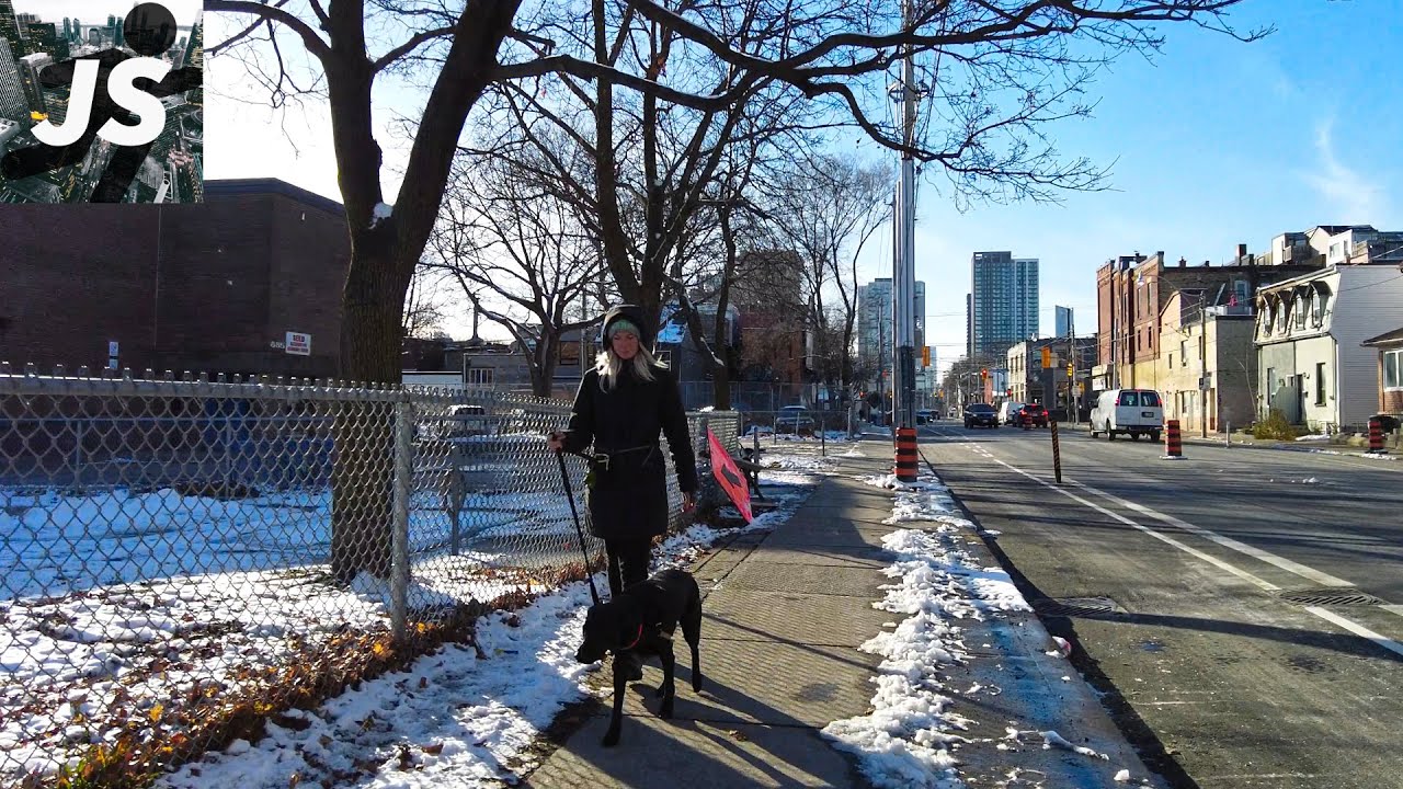 Below Zero on Jones Ave & Dundas East | Toronto Walk (Dec 2022) - YouTube