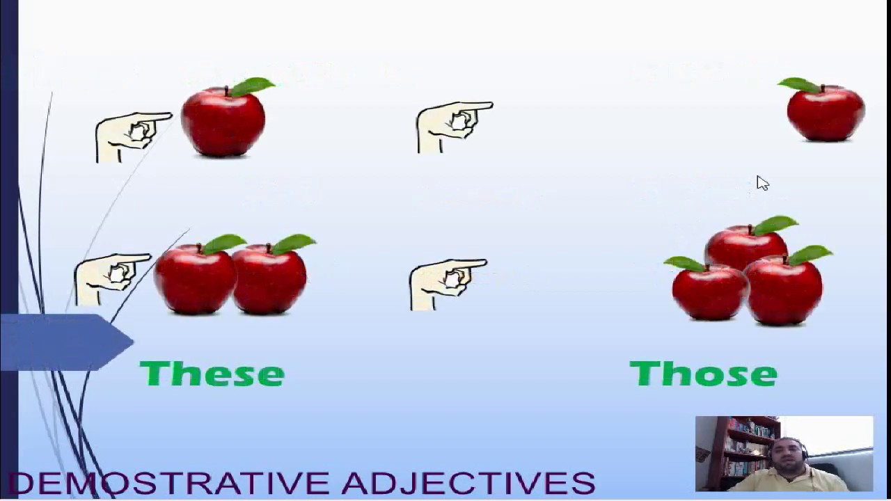 DEMOSTRATIVE ADJECTIVES this that / these those - YouTube