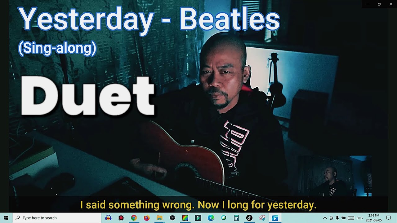 Yesterday, the Beatles Sing Along version with lyrics - YouTube