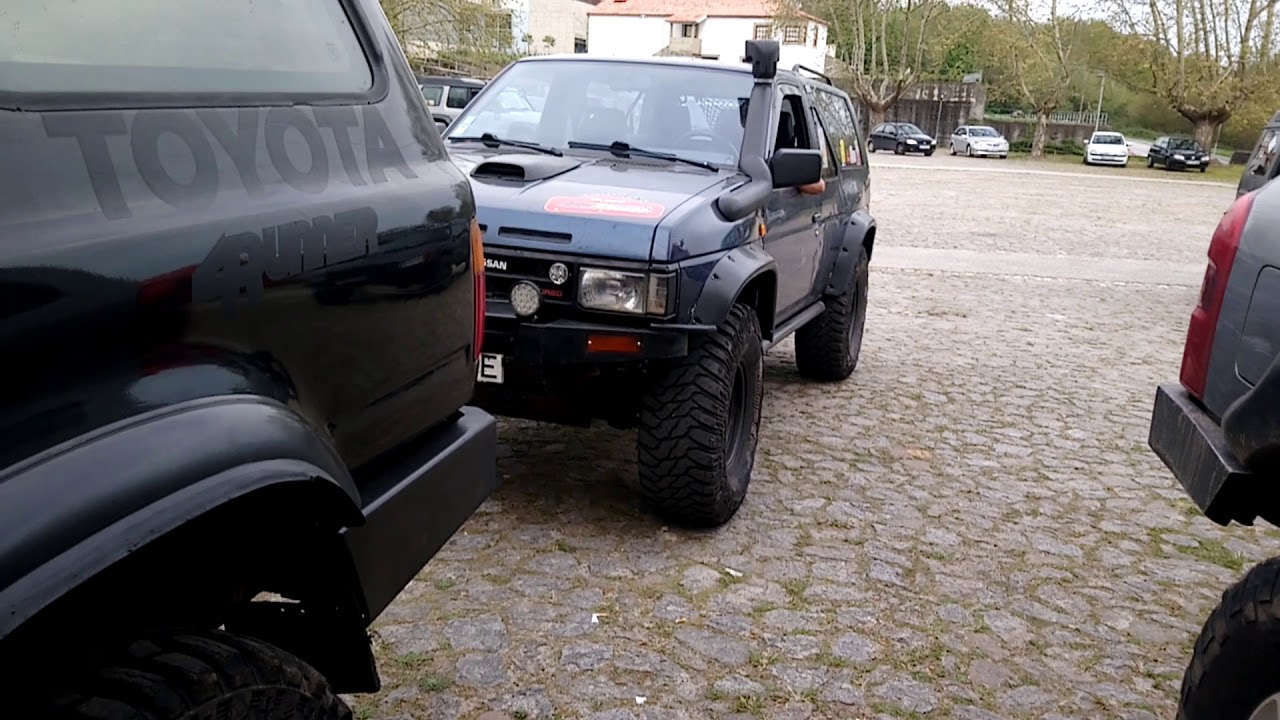 TOYOTA 4RUNNER KZT Y NISSAN TERRANO 1 TD27 RUTA ATTASCADOS 4X4 PAREDES ...