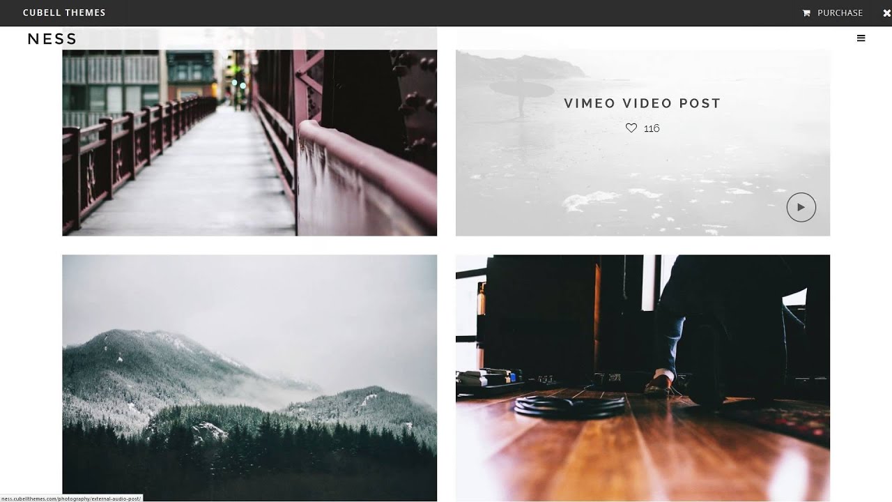 Ness - Minimalist Photo Magazine WordPress Theme - YouTube