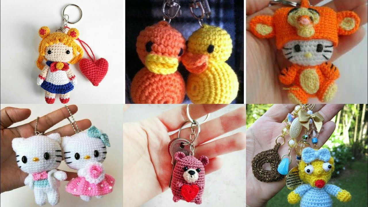 Beautiful Collection Of Crochet key Ring Designs|| Superb Ideas Of ...
