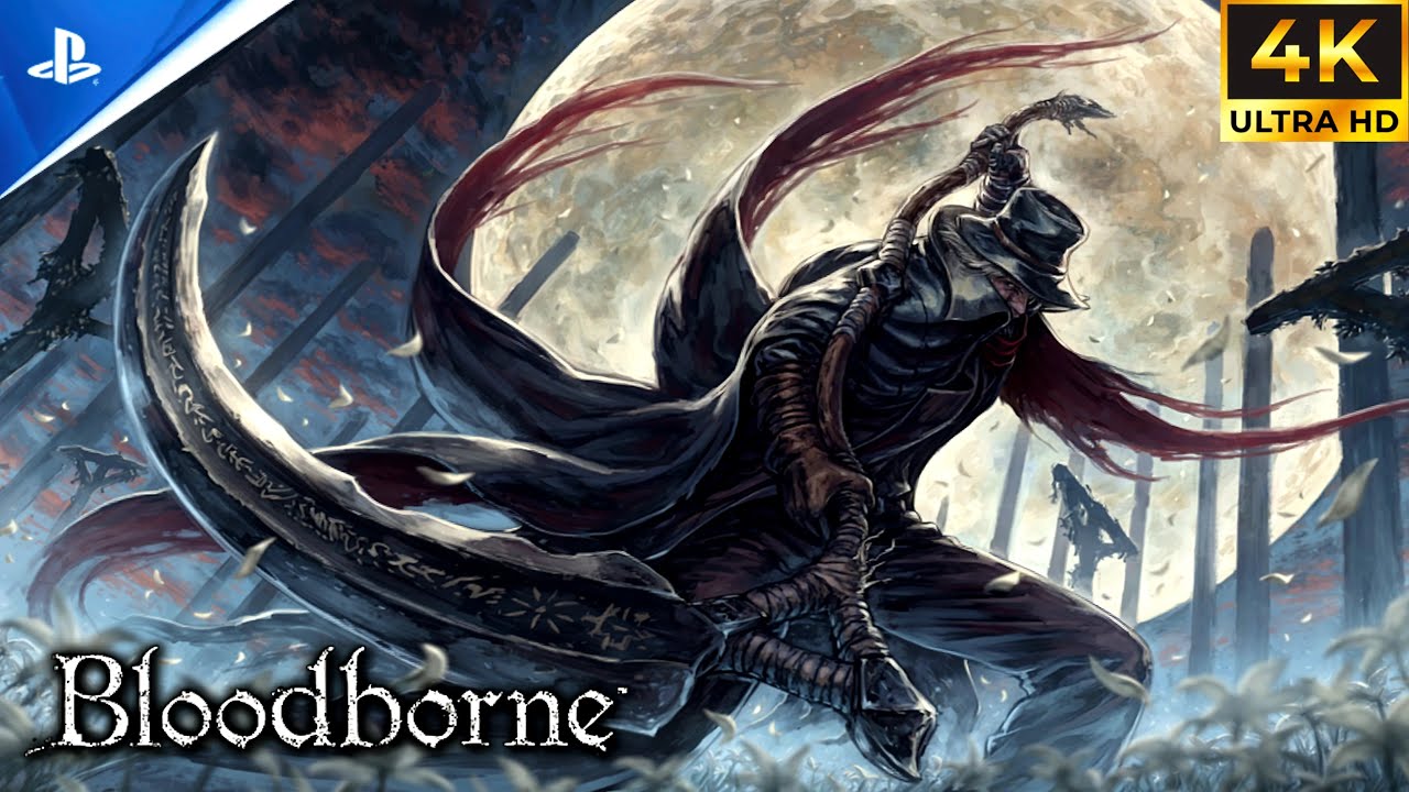 Bloodborne Gehrman Boss Fight Gameplay (4K Ultra HD) - YouTube
