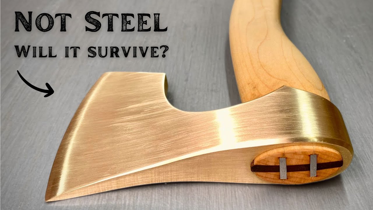 Making & Testing Aluminum Bronze Hatchet WILL IT SURVIVE? - YouTube