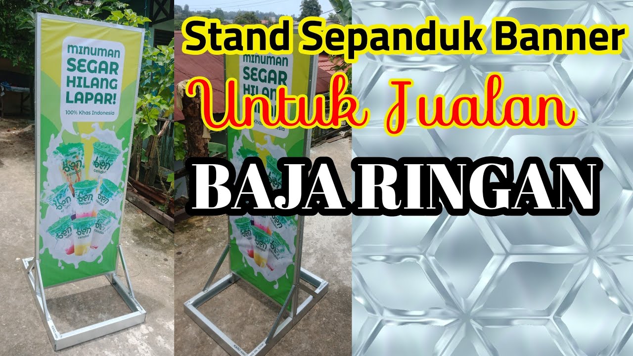 Stand Spanduk Jualan dari Baja Ringan | MPK3 - YouTube