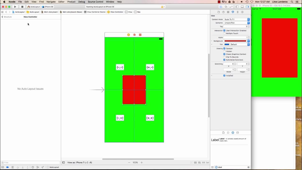 Swift Autolayout Tutorial 04 - Align Icon - YouTube