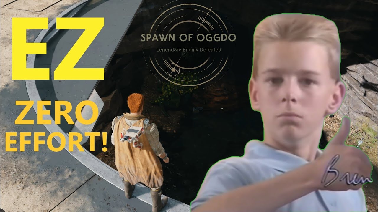 Star Wars: Jedi Survivor - How to Kill the Spawn of Oggdo Legendary Boss With ZERO Effort - YouTube