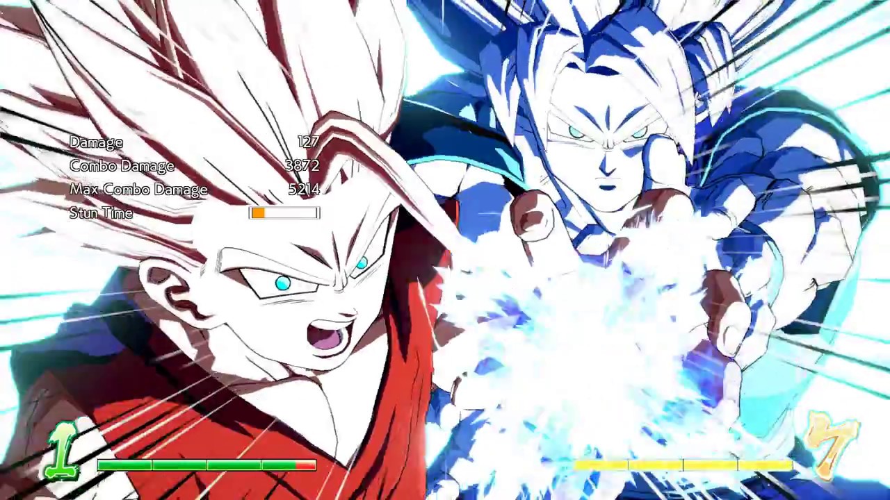 DBFZ - Teen Gohan SSJ2 Basic solo combos and Loops - YouTube