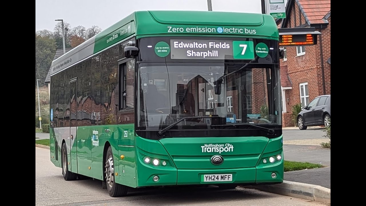 Full ride on Nottingham City Transport 253 on the Bridgford Bus 7 from ...