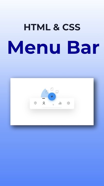 Bottom Menu Bar Using HTML & CSS #html #css #coding - YouTube