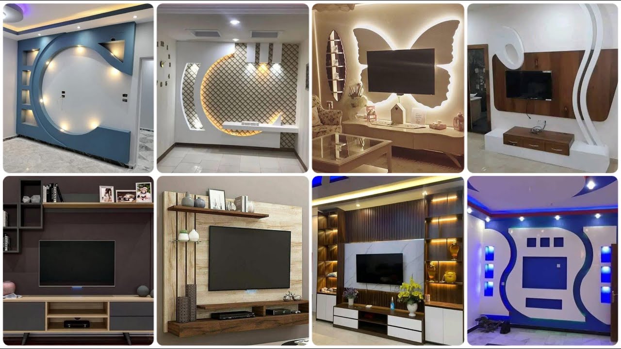 Multimedia Wall Design | TV Unit Wall Design Latest 2024 | LED TV Wall ...