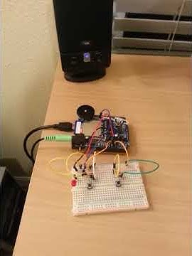 Arduino Freeduino + Adafruit Wave Shield + breadboard with 2 buttons, 1 LED - YouTube
