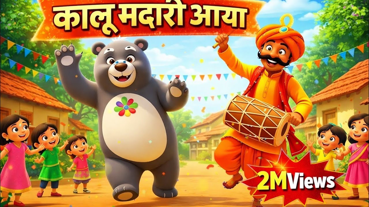 Kalu Madari Aaya | kidsSong | Hindi Poem Hindi Rhymes | BabyPoem | Baby ...