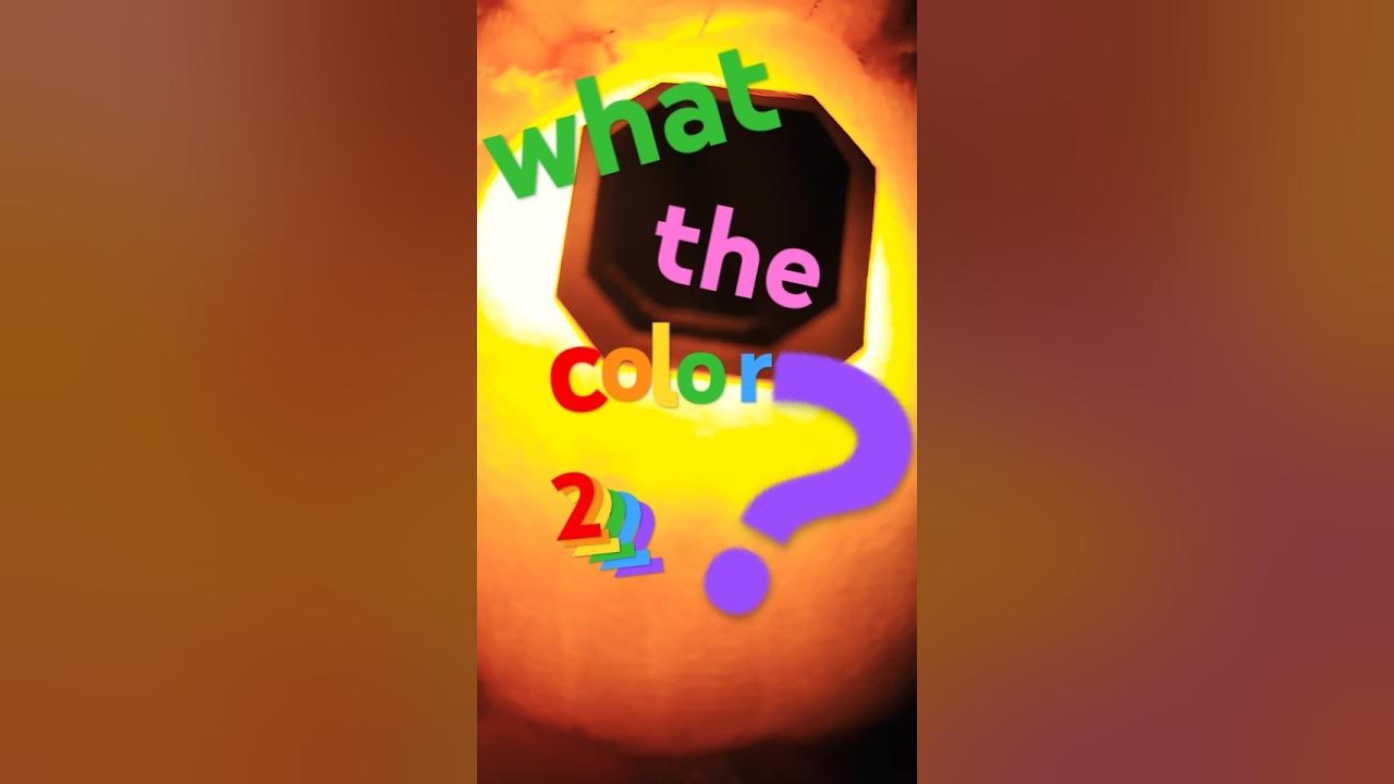 what the color?2!!! - YouTube