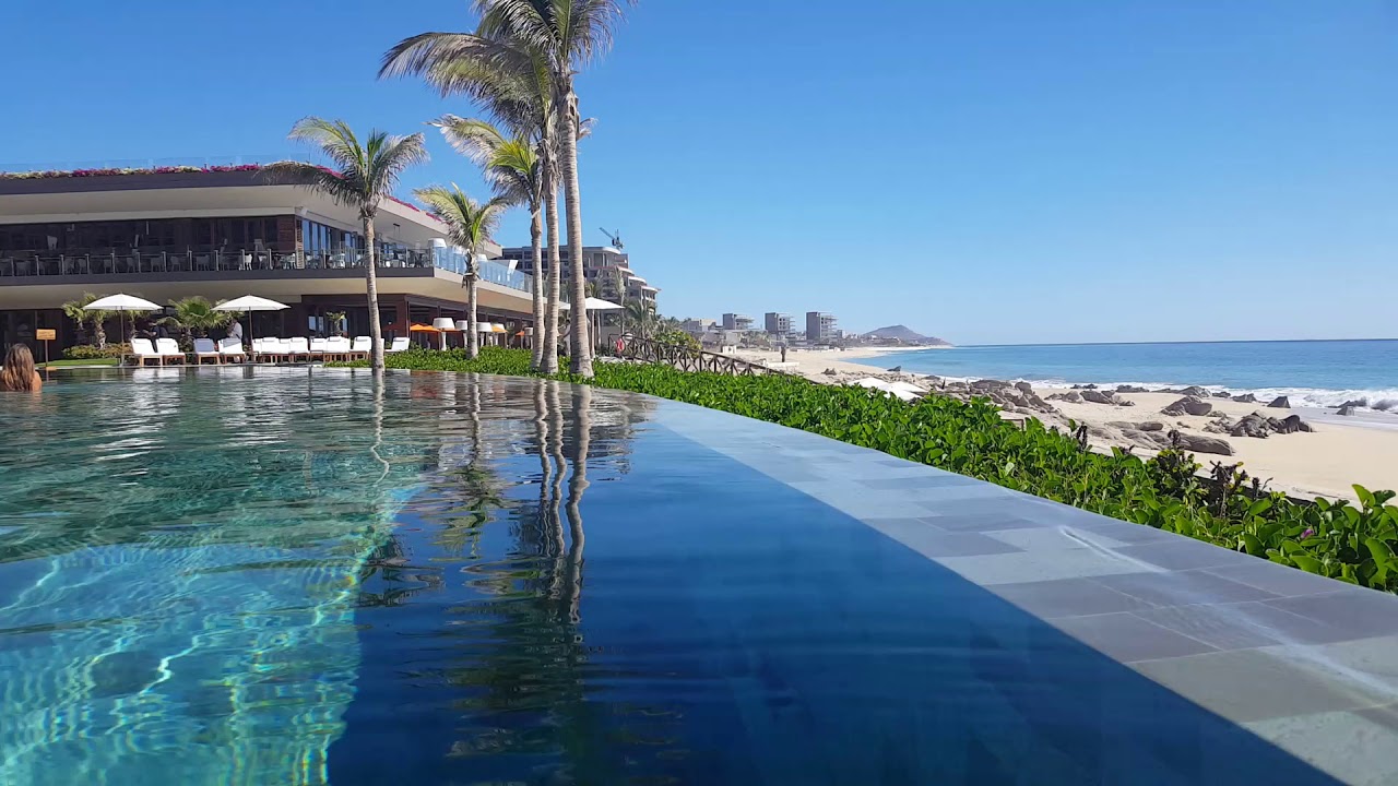 Grand Velas Los Cabos all adult infinity pool - YouTube