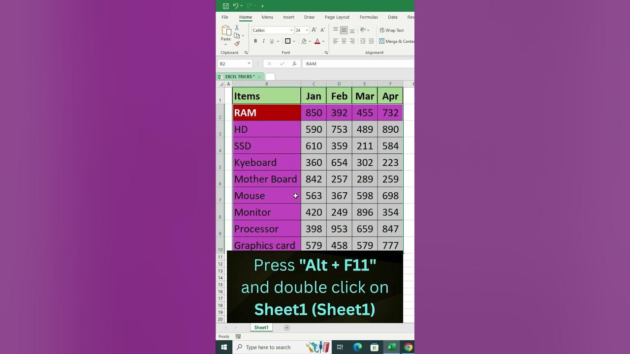 Highlight Active Cell Row And Column In Excel Shorts Excel Exceltricks Exceltutorial Youtube