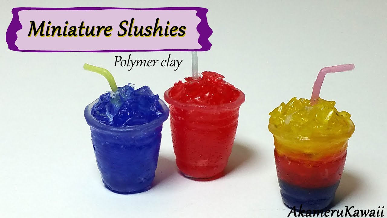 Miniature Slushies - Polymer Clay Tutorial - YouTube