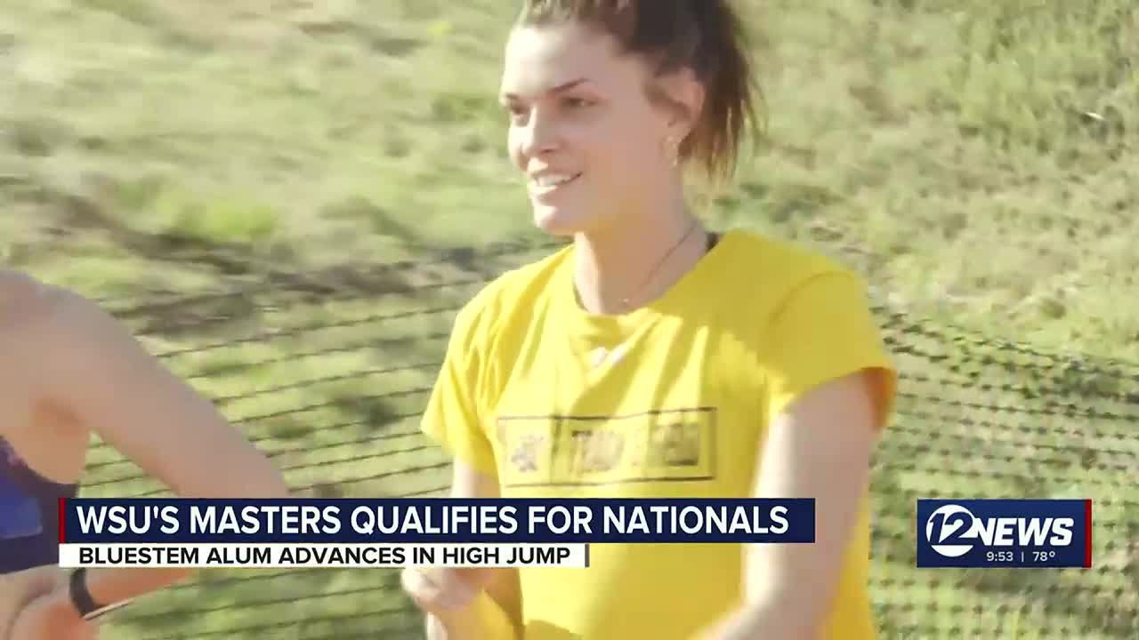 WSU's Destiny Masters qualified for nationals in high jump - YouTube