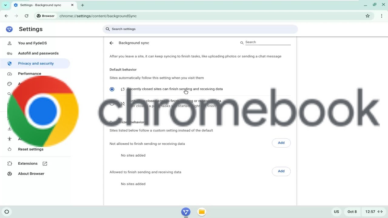 How To Enable Background Syncing on Chromebook [Guide] - YouTube