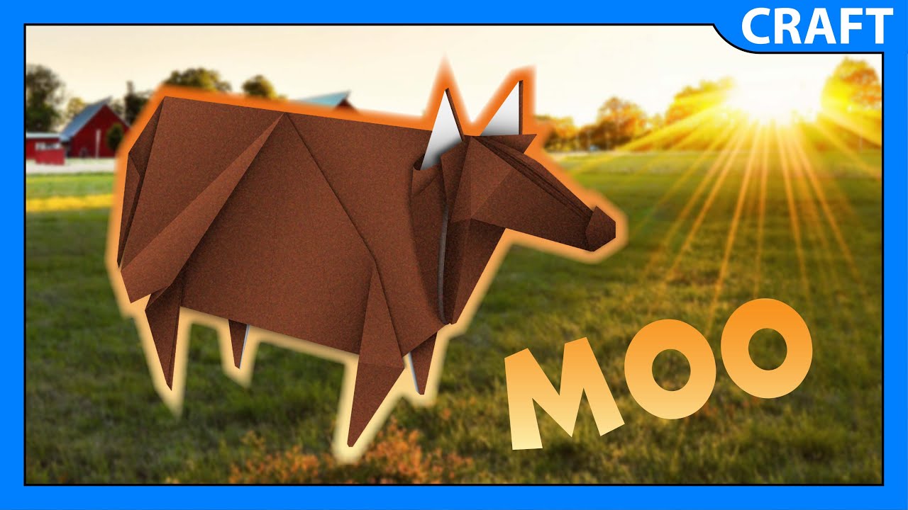 How to Make an Advanced Paper Cow - YouTube