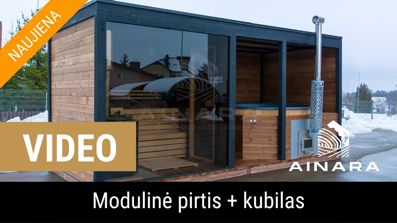 Modulinė pirtis Ainara A+C - YouTube