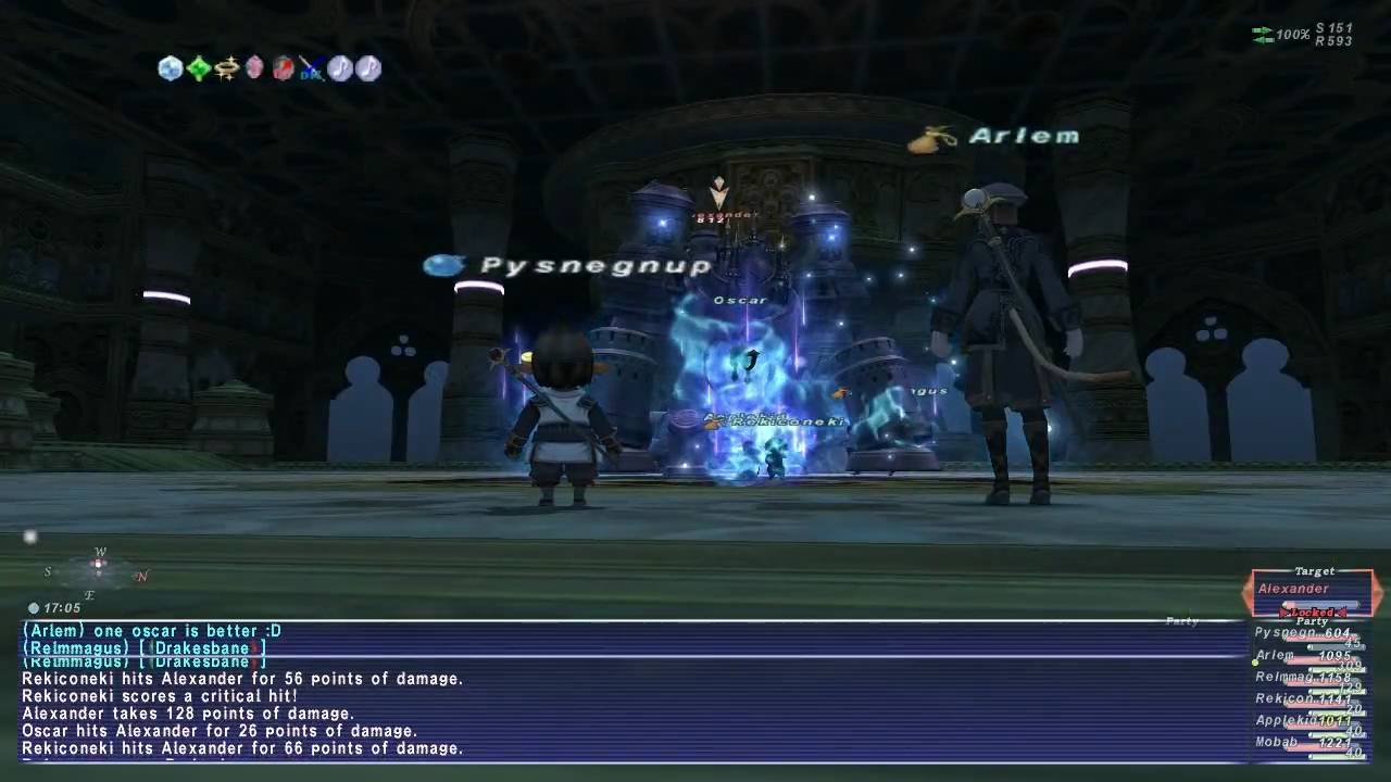 FFXI - Alexander Avatar Fight HD 720p - YouTube