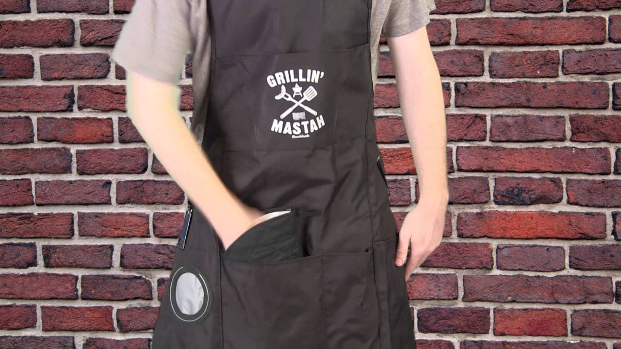 The Grill Master Deluxe Grilling Apron - YouTube