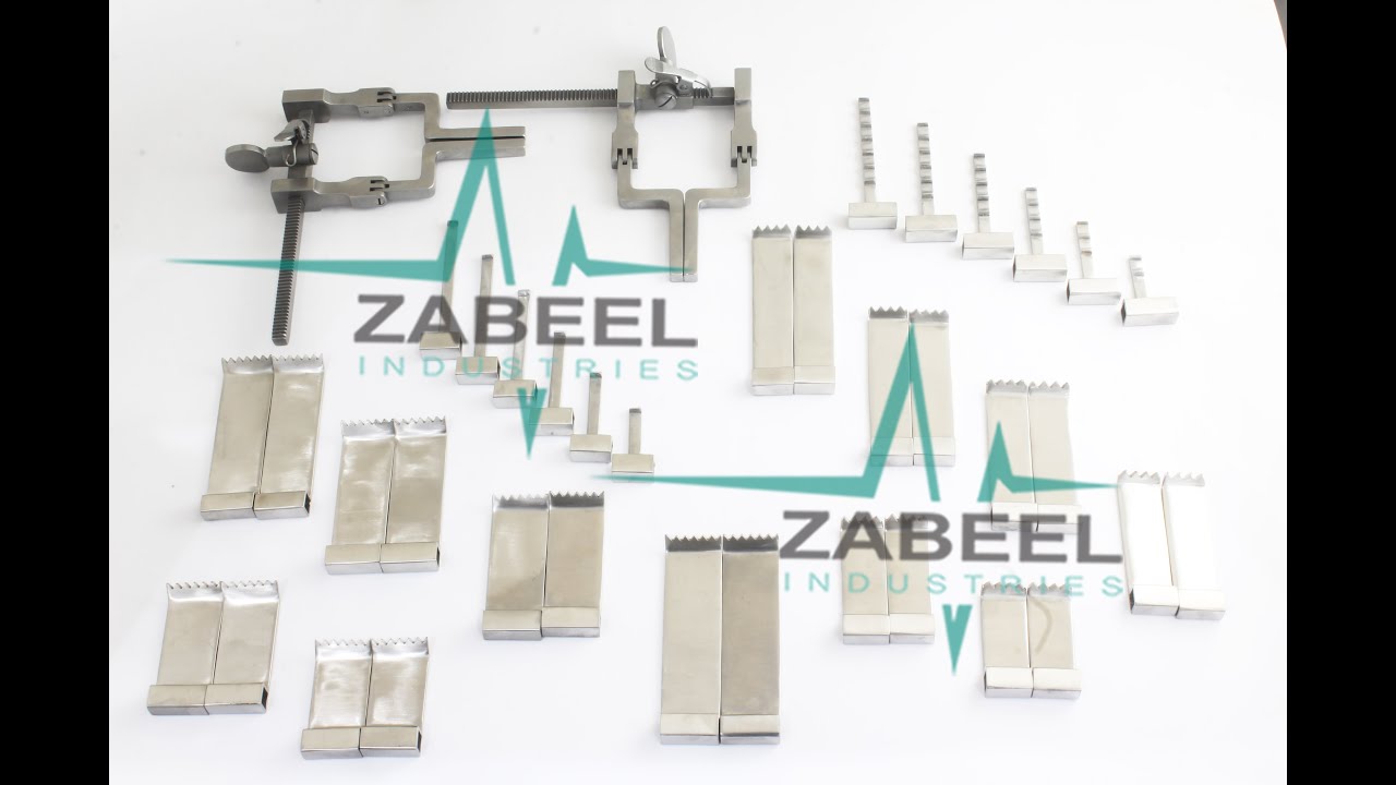 McCulloch Micro Discectomy Lumbar Retractor 38 PCs Silver Set - YouTube