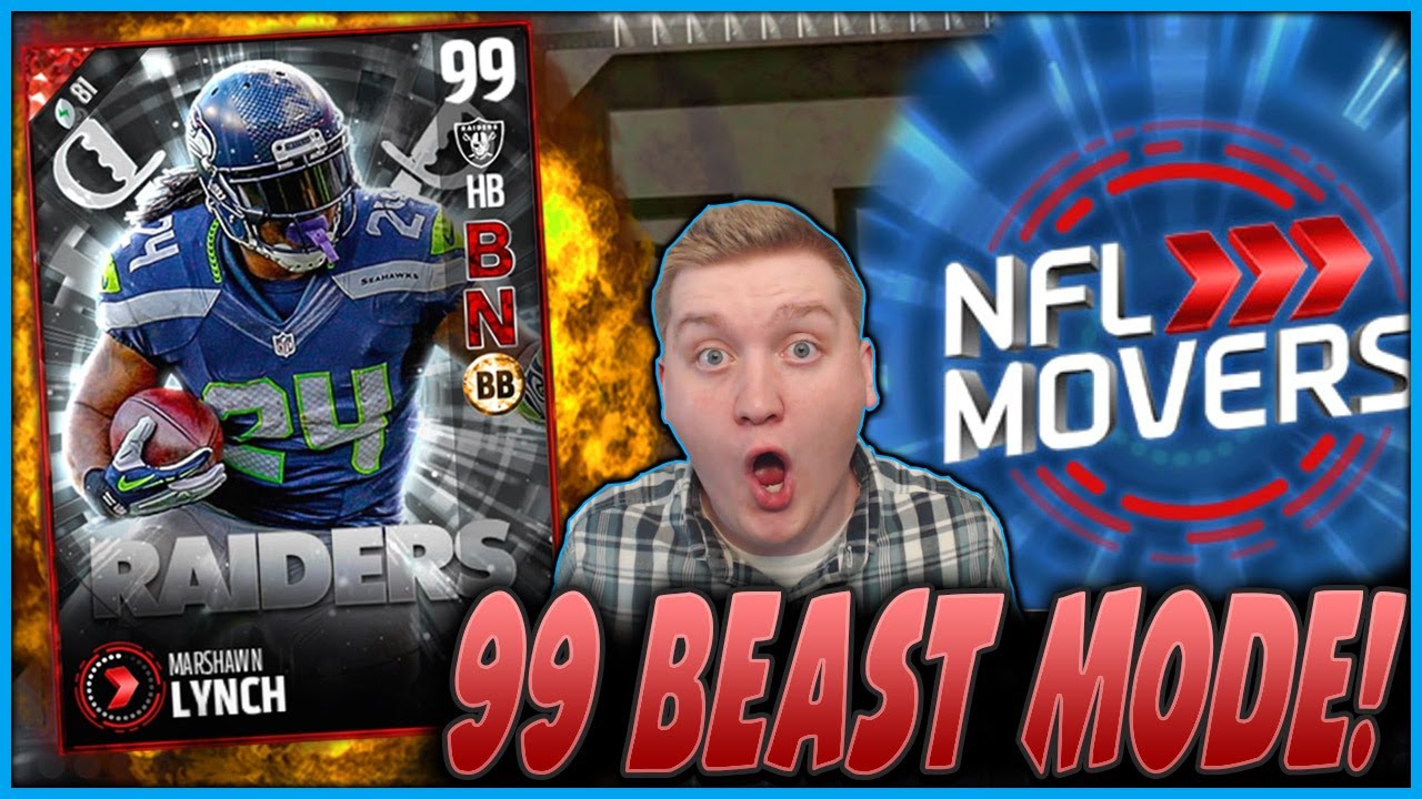 99 BEAST MODE! NFL MOVER MARSHAWN LYNCH!! | BEST HB IN MUT 17!?! | MUT ...