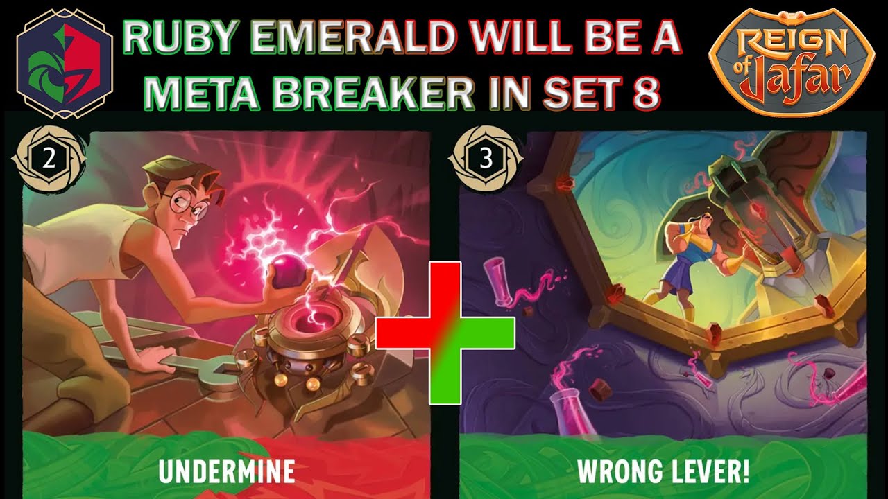 🔴🟢 RUBY EMERALD IS A THREAT BEATING THE META - ROBIN HOOD SHARPSHOOTER NEEDED? Lorcana Deck ...