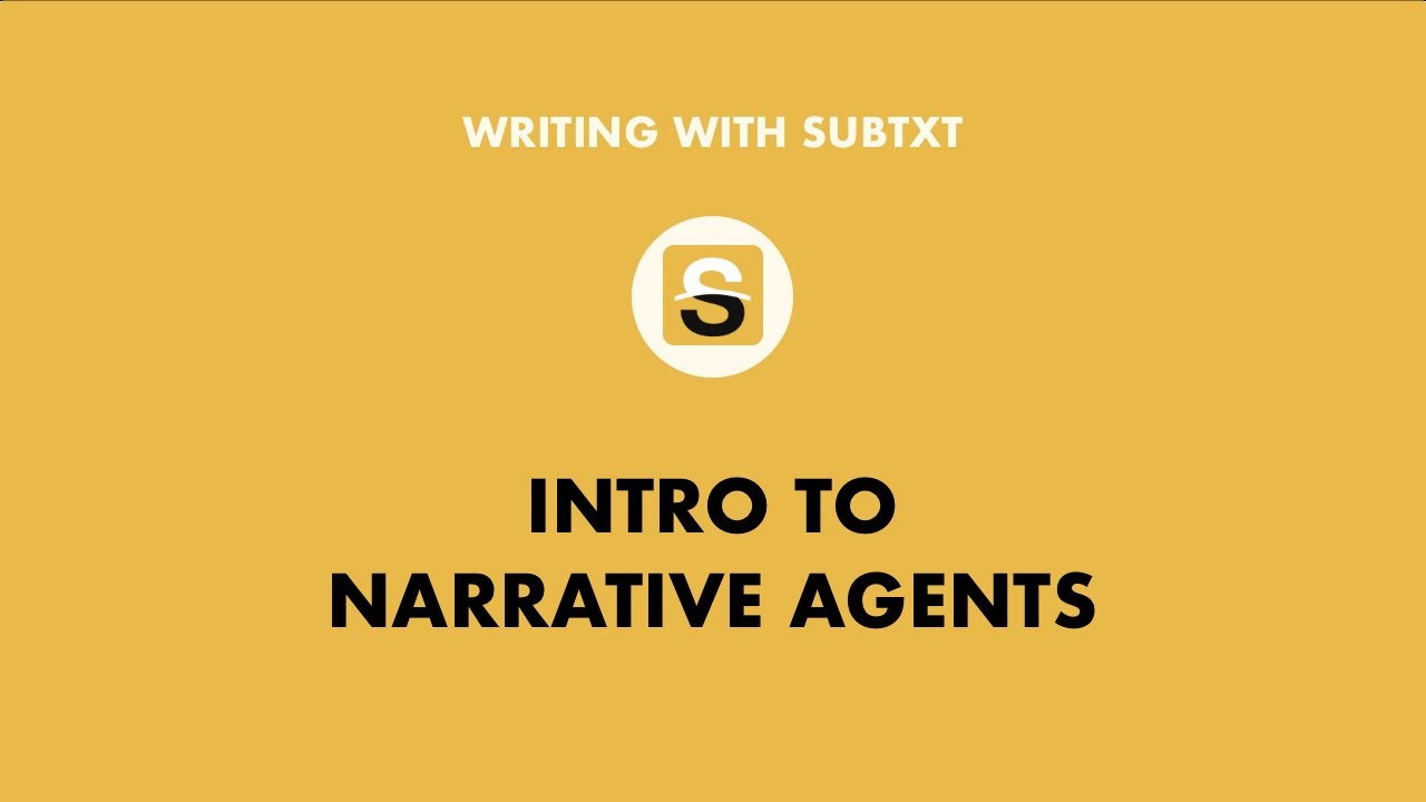 Introduction to Narrative Agents - YouTube
