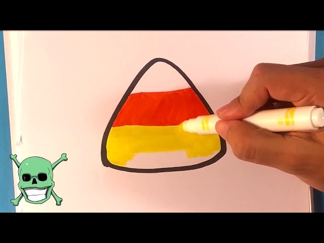 How To Draw Candy Corn For Kids