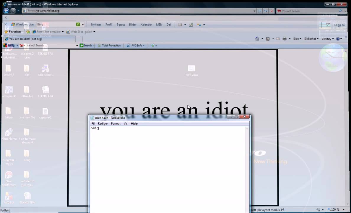 you are an idiot virus - YouTube