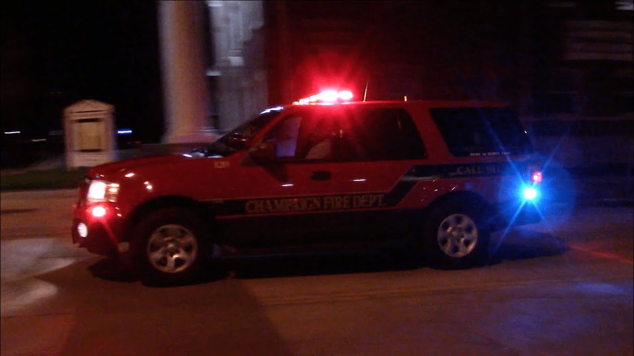 Champaign FD Ladder 165, Engine 151, and Car 120 Responding 03/27/22 ...