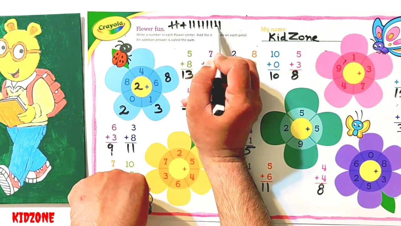 How to add | Math drill for kids | Solving Math Problems | KidZone ...