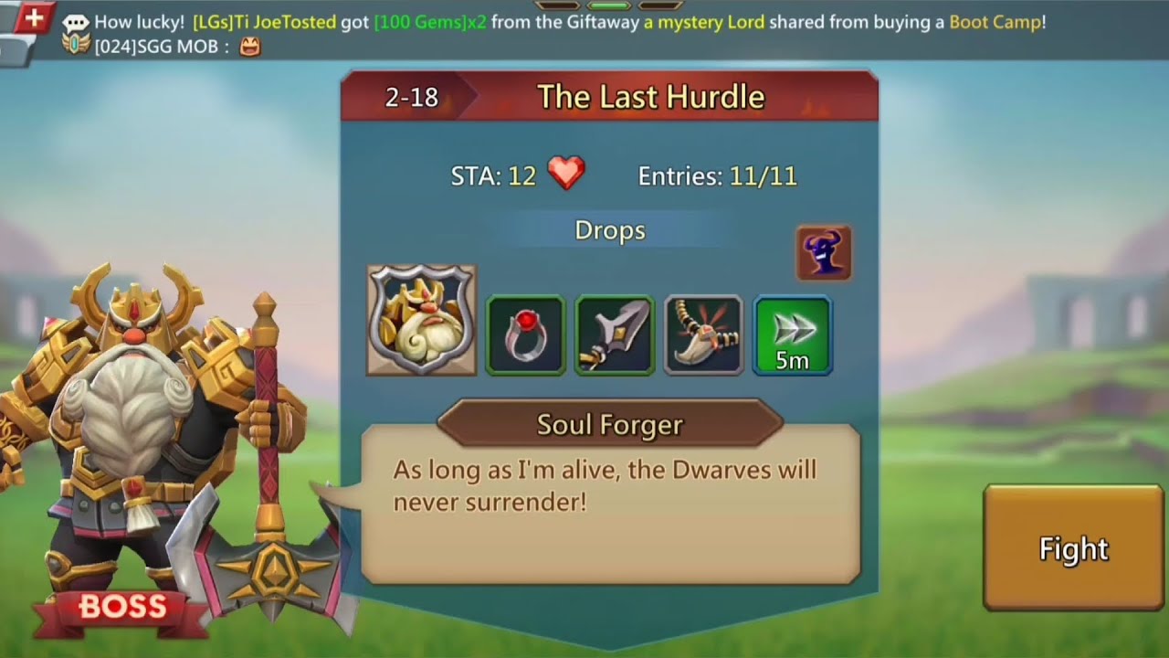 Lords Mobile | Drawf Kingdom 2 - 18 The Last Hurdle | Elite Stage F2P ...