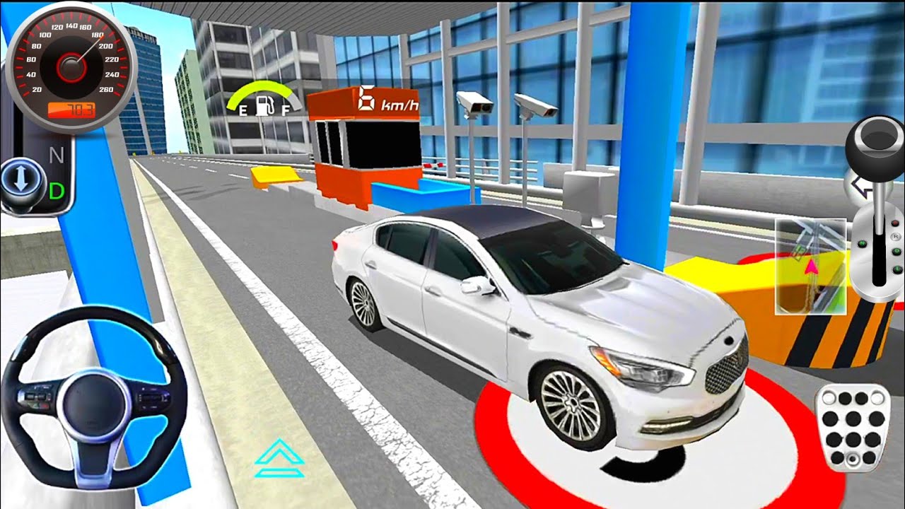 New EV Car and Double Decker Bus in Toll Gate - 3D Driving Class: Car ...