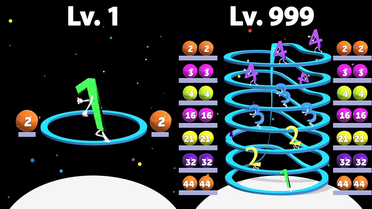 DIGITS & BLOBS - Number Idle Clicker Game Loop (Number Run 3D) - YouTube