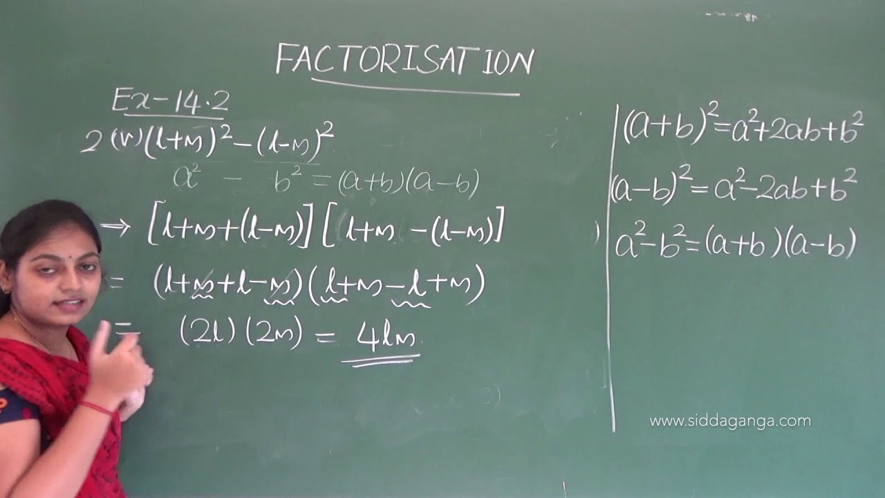 CBSE 8 - STATE 8 - MATHEMATICS - FACTORISATION - PART 3 - YouTube