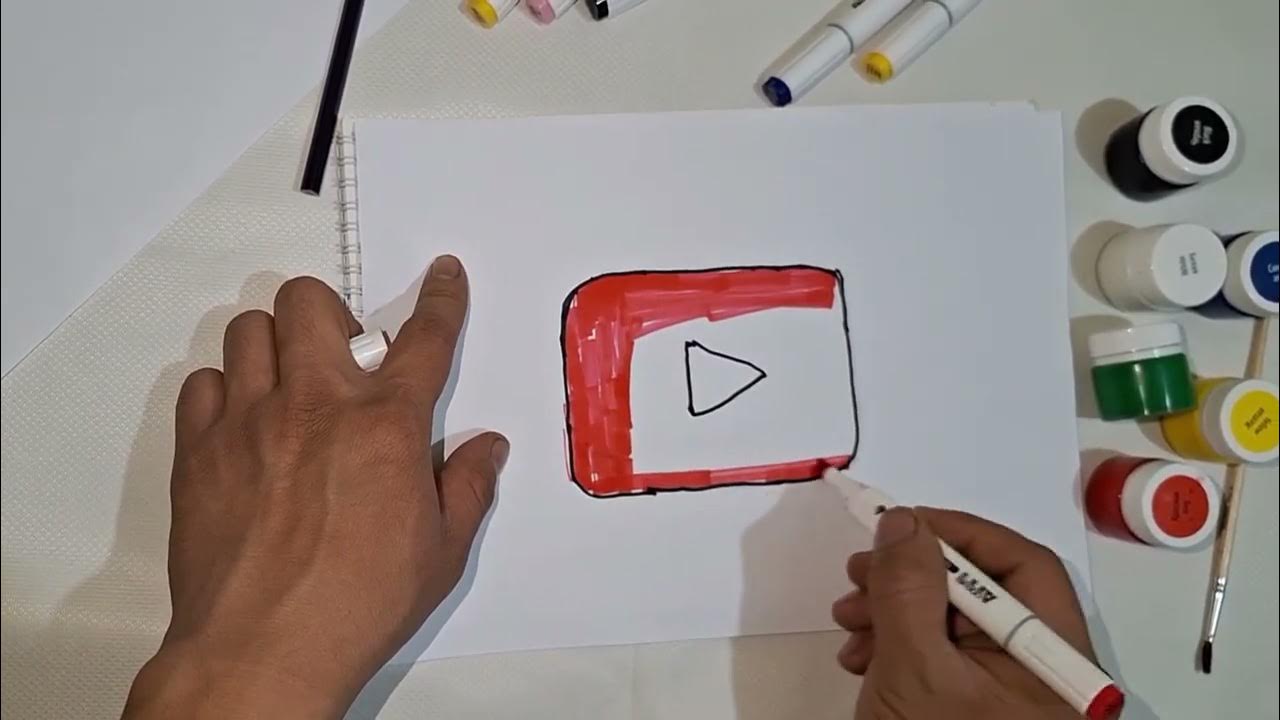 How to draw YouTube. Learn to draw with us. And subscribe to us. - YouTube