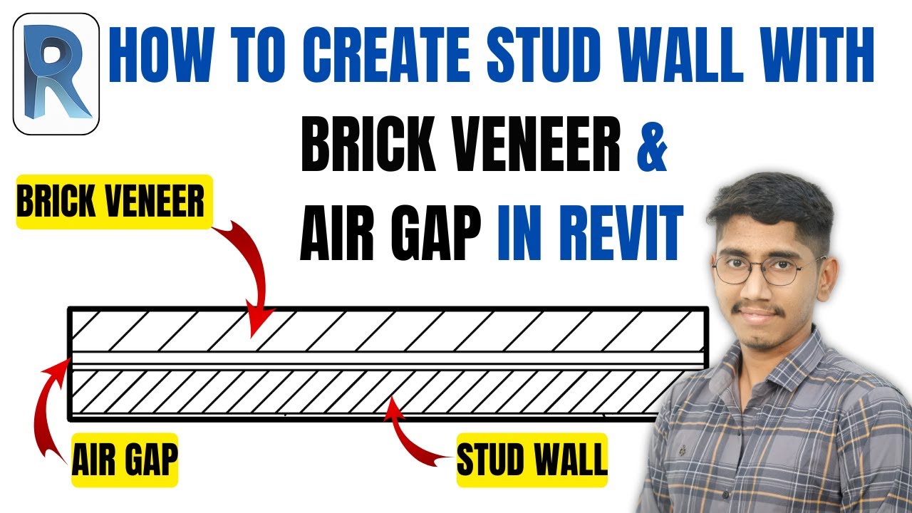 Revit Wall Layers Tutorial | Brick Veneer with Air Space + Stud Wall Assembly - YouTube