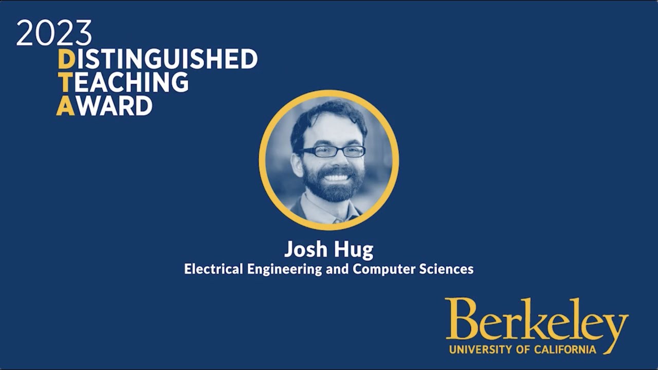 2023 Distinguished Teaching Award Josh Hug - YouTube